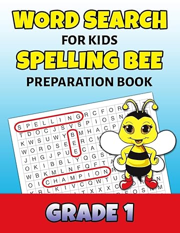 Word Search For Kids Spelling Bee Preparation Book Grade 1: 1st Grade ...