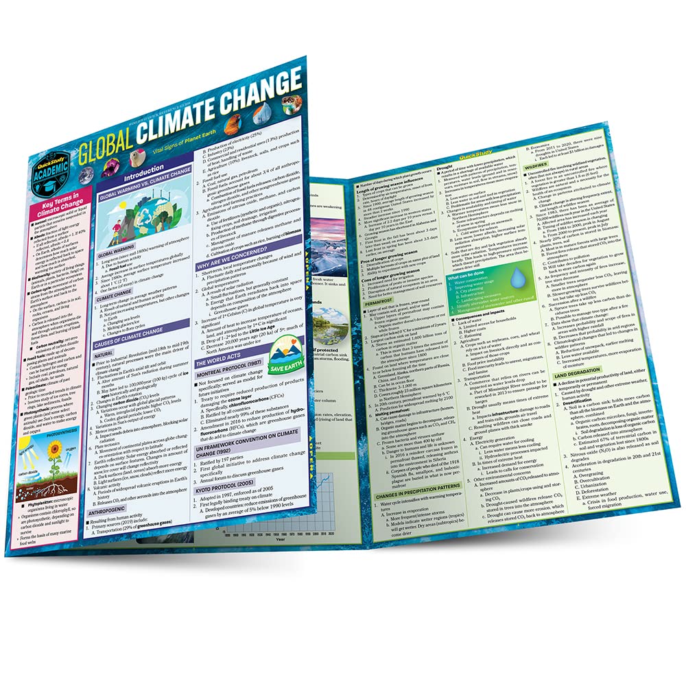 Global Climate Change: A Quickstudy Laminated Reference Guide | Amazon ...