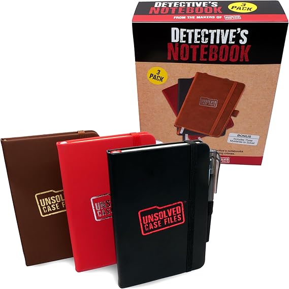 Amazon.com : Unsolved Case Files Detective's Notebook | 3 Pack of ...