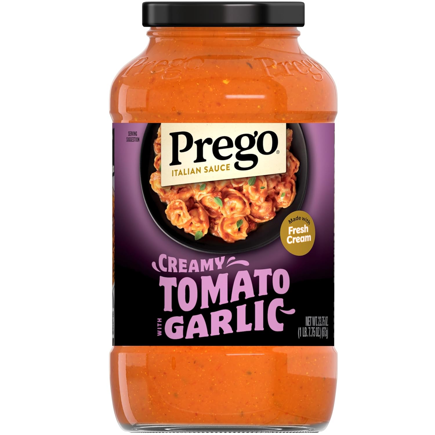 Amazon.com : Prego Creamy Tomato Pasta Sauce With Garlic, 23.75 oz Jar ...