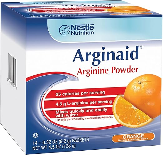 Arginine Supplement Arginaid Orange 9.2 Gram Individual Packet Powder ...
