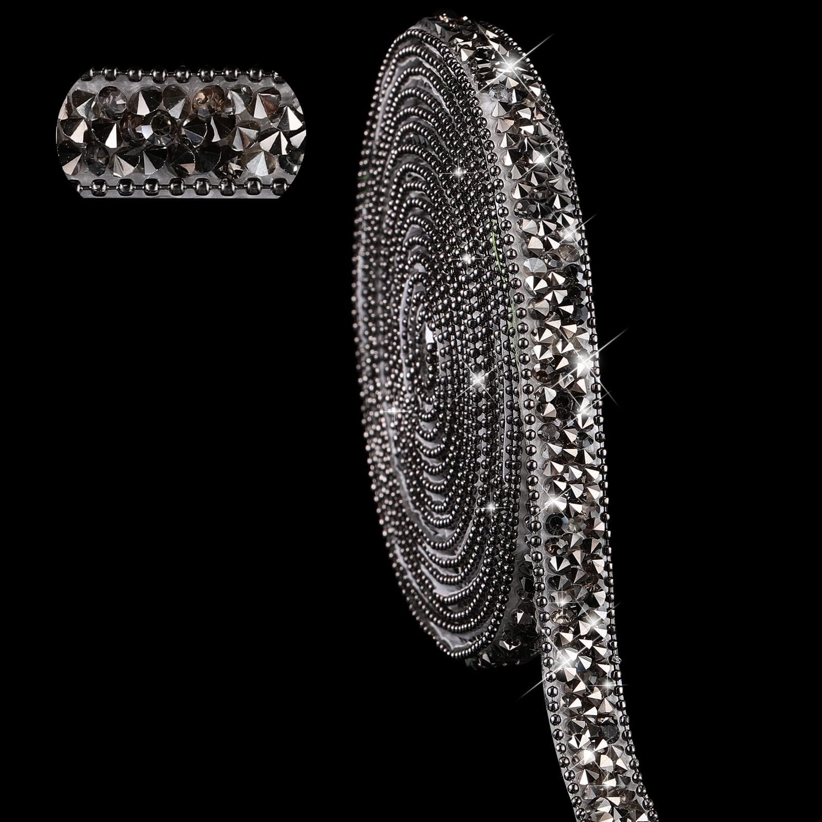 Amazon.com: 3 Yards Resin Rhinestone Ribbons Self Adhesive Diamond ...