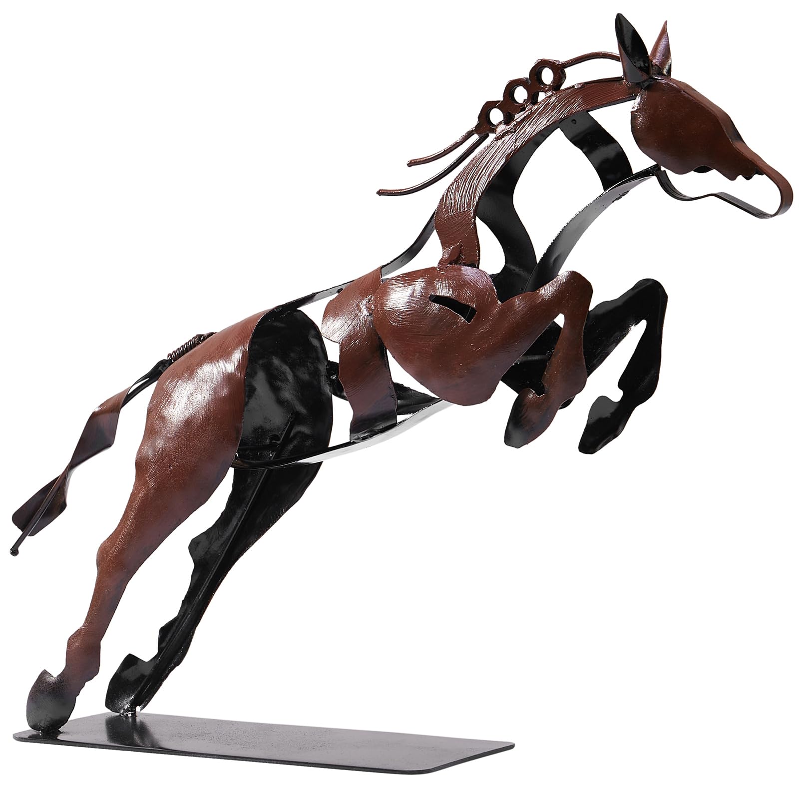 Amazon.com: SunBlogs Art Metal Horse Statue, Western Home Decor Rustic ...