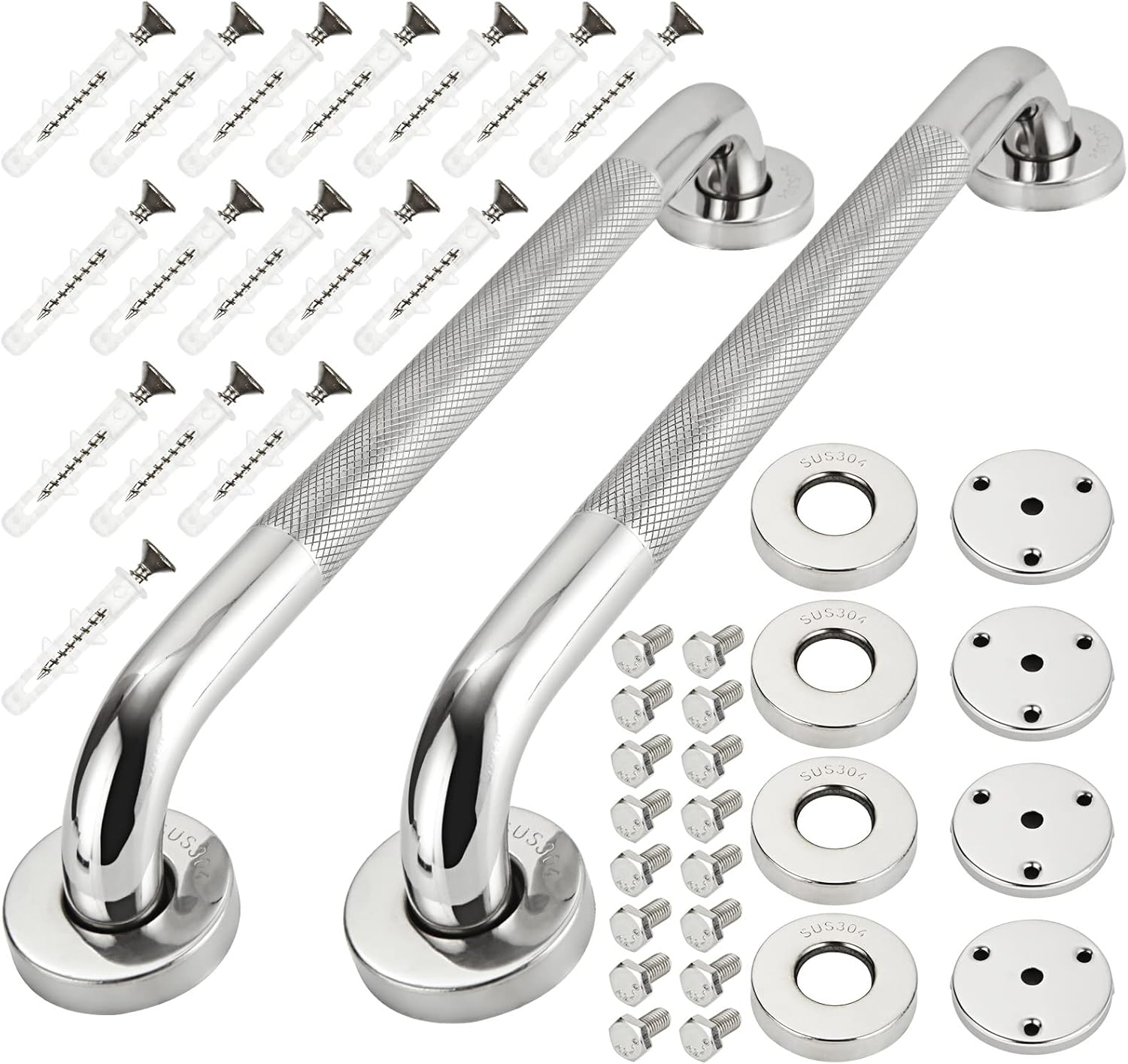 Amazon.com: ABuff 2 Pcs 16 Inch Grab Bars for Bathroom and Showers ...
