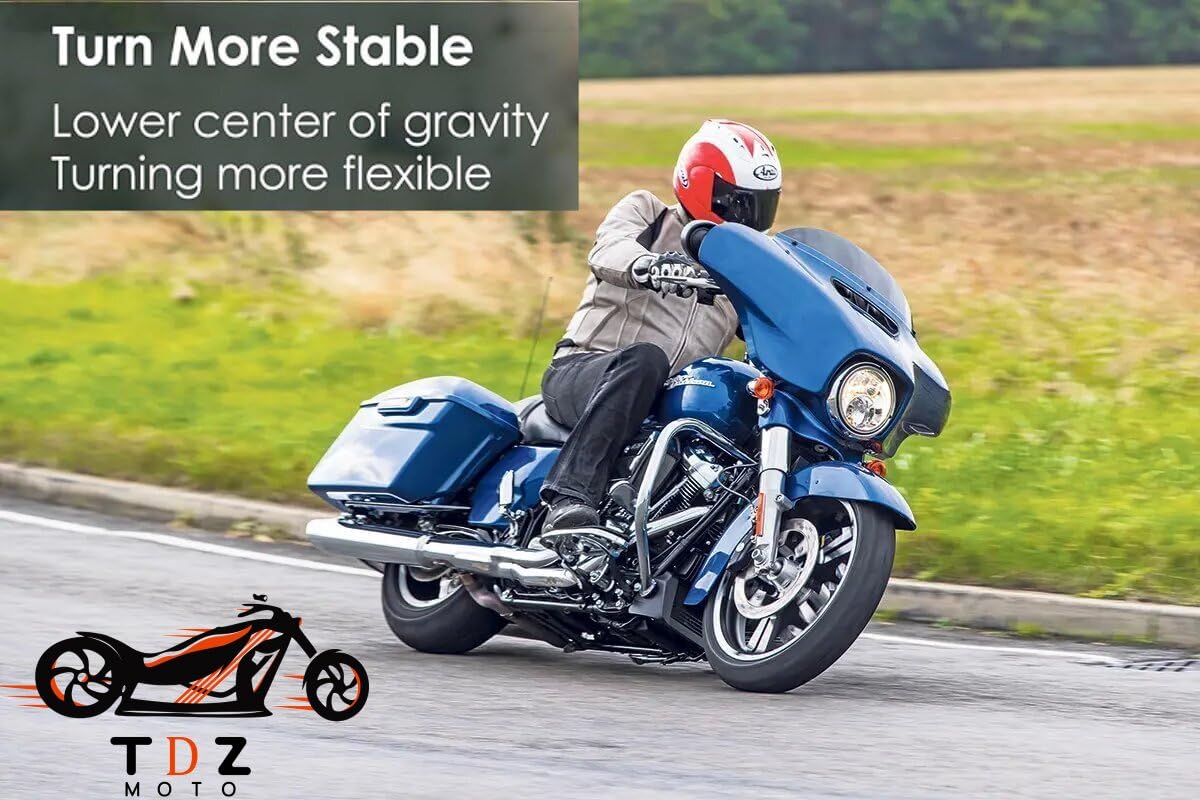 TDZ 2002-2023 Black 2'' Inch Lowering Links Blocks Kit Fits for Harley Davidson Touring Street ...