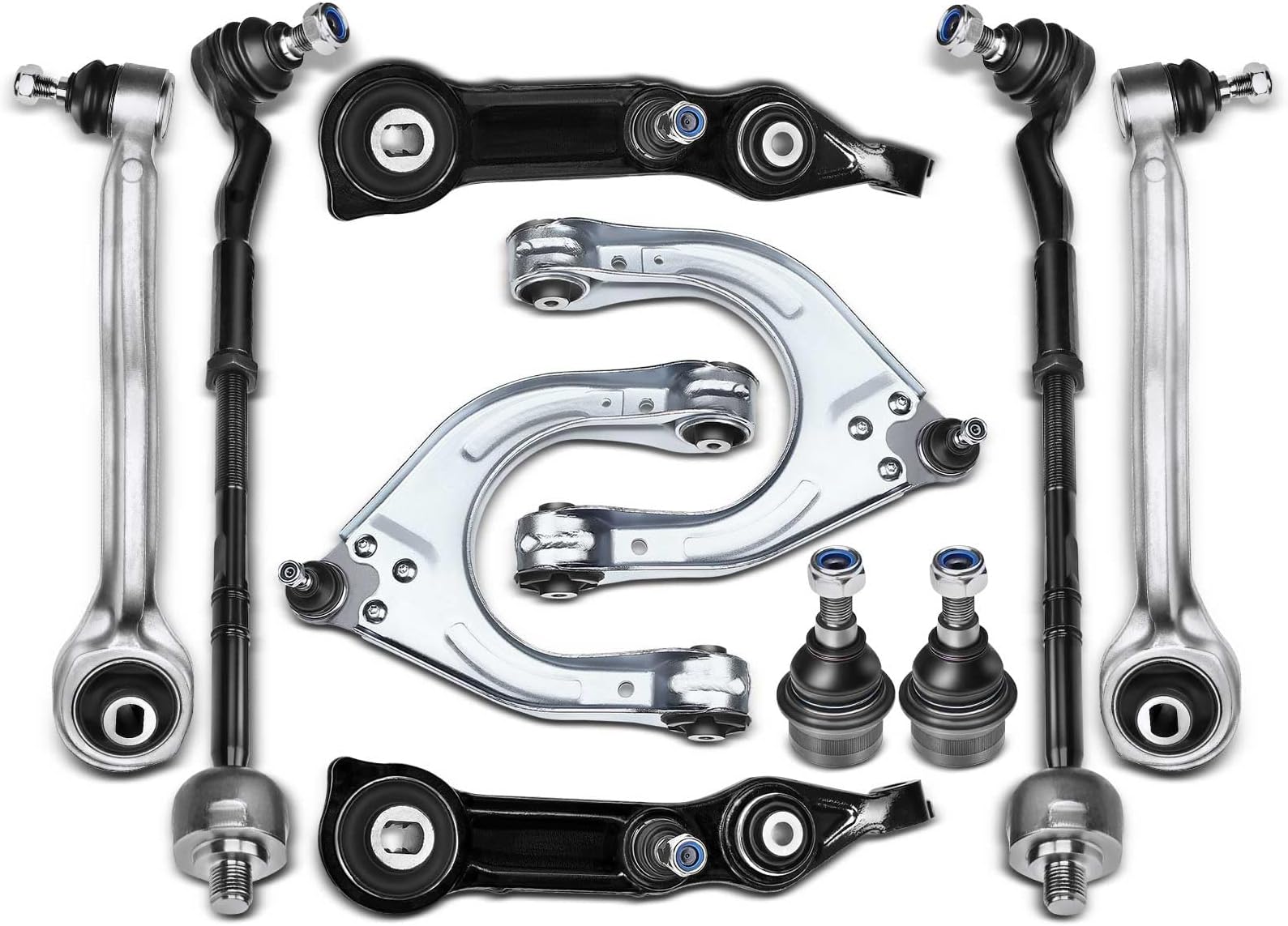 Amazon.com: Front Suspension Control Arms Tied Rods Ball Joints Kit for ...