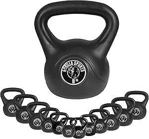 GORILLA SPORTS® Kettlebell - 2kg, 3kg, 4kg, 5kg, 6kg, 8kg, 10kg, 12kg, 14kg, 16kg, 18kg, 20kg ...