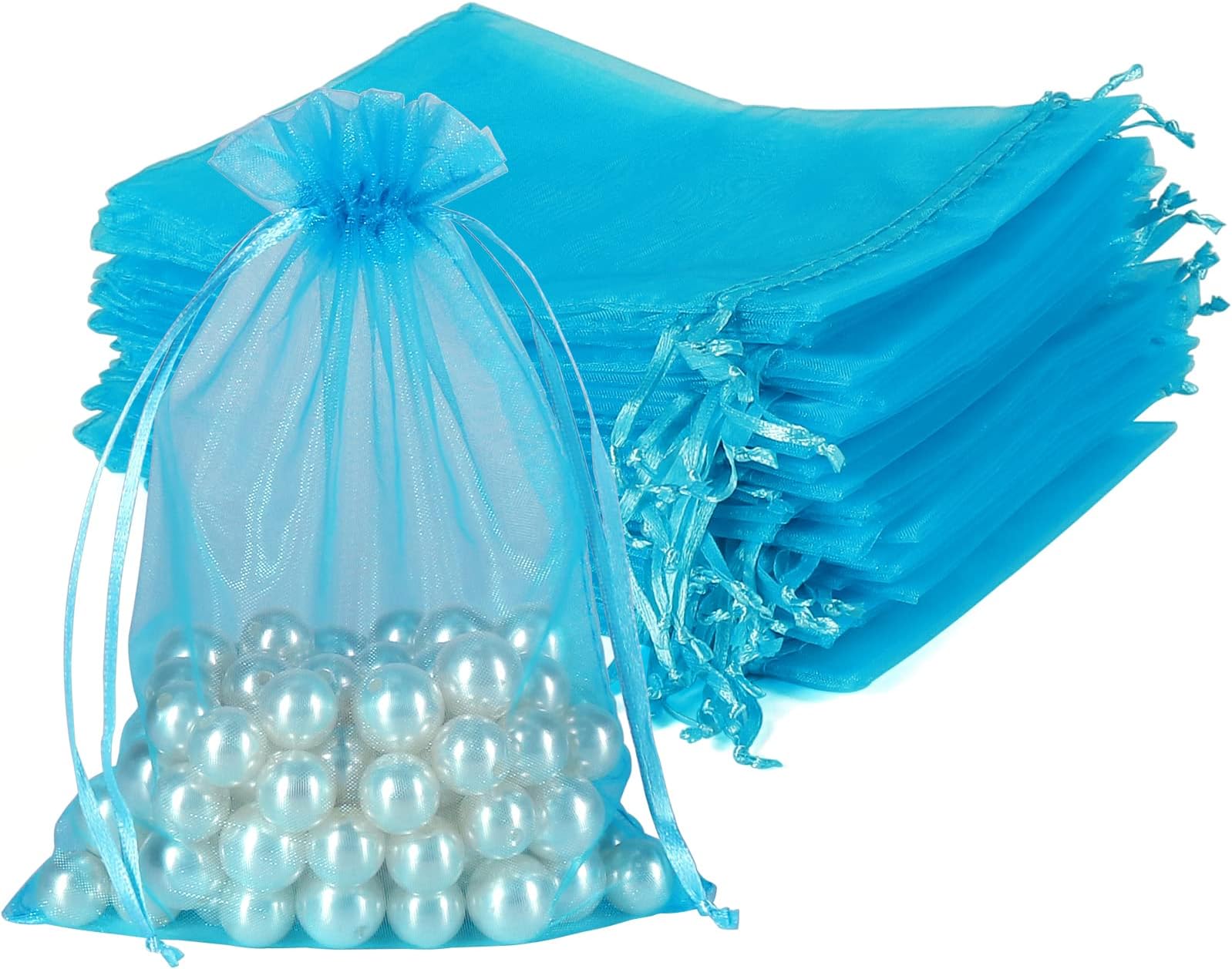Amazon.com: 40 Pcs Christmas Organza Bags 5 x 7 Inch Mini Mesh Gift ...