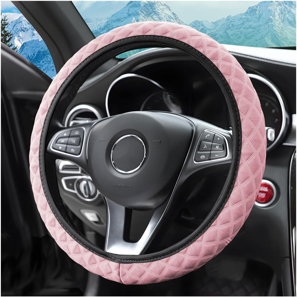 Amazon.com: Zlirfy Elastic Stretch Steering Wheel Cover for Men Women ...