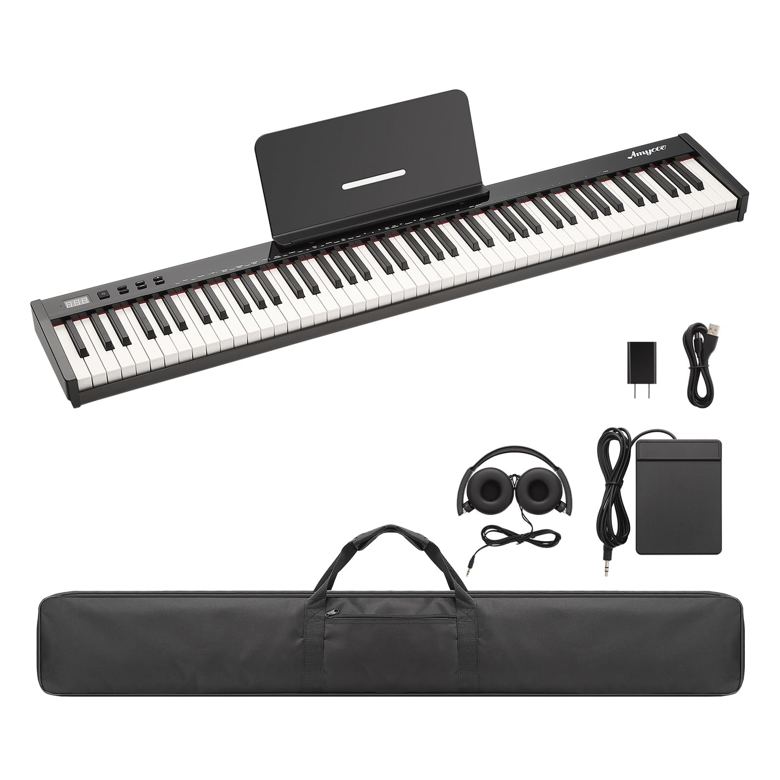 Amazon.com: 88 Key Keyboard Piano,Piano Keyboard,Weighted Full-Size ...
