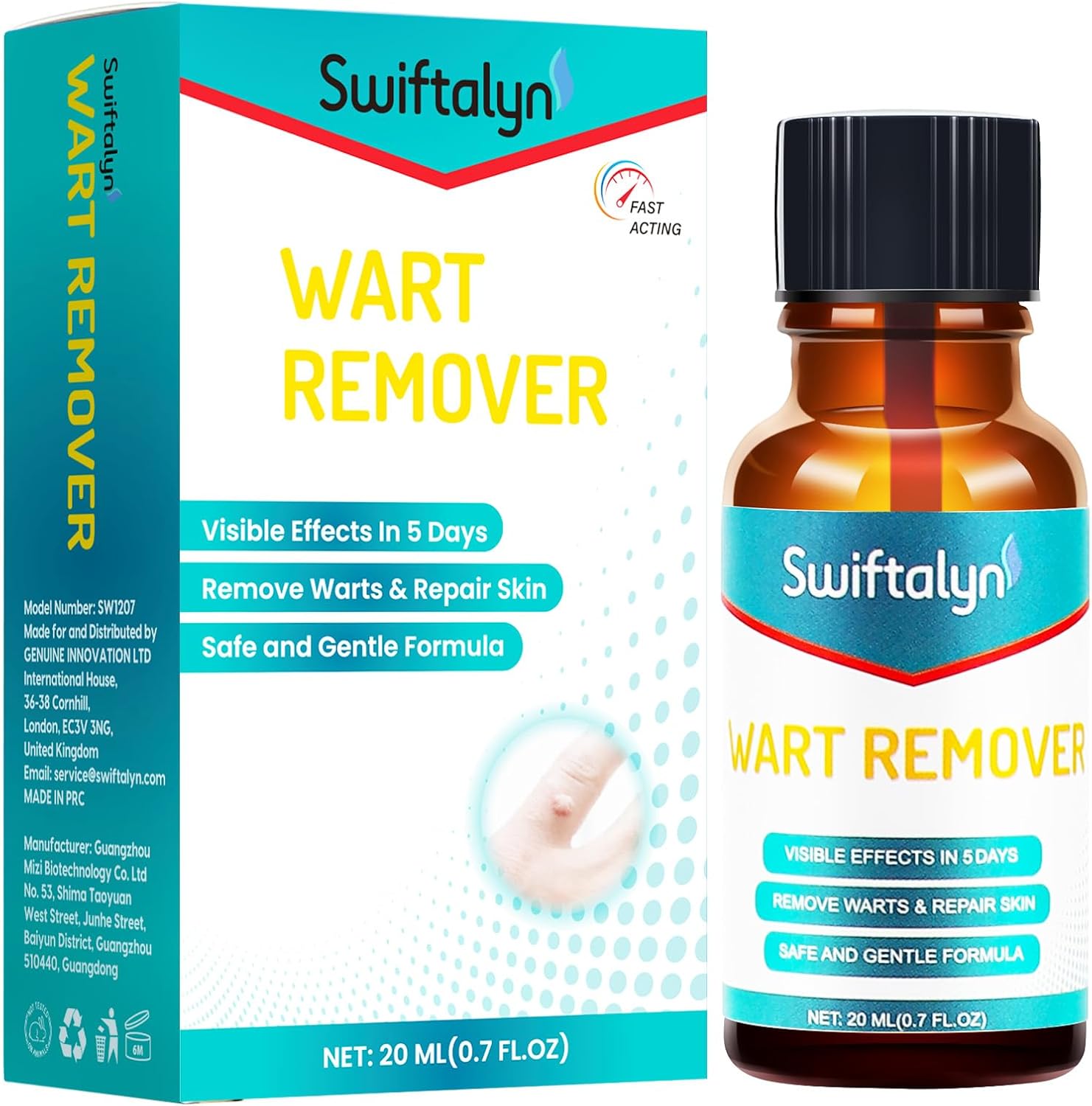 Wart Remover for Hands Feet and Body: Gentle and Safe Wart Removal ...