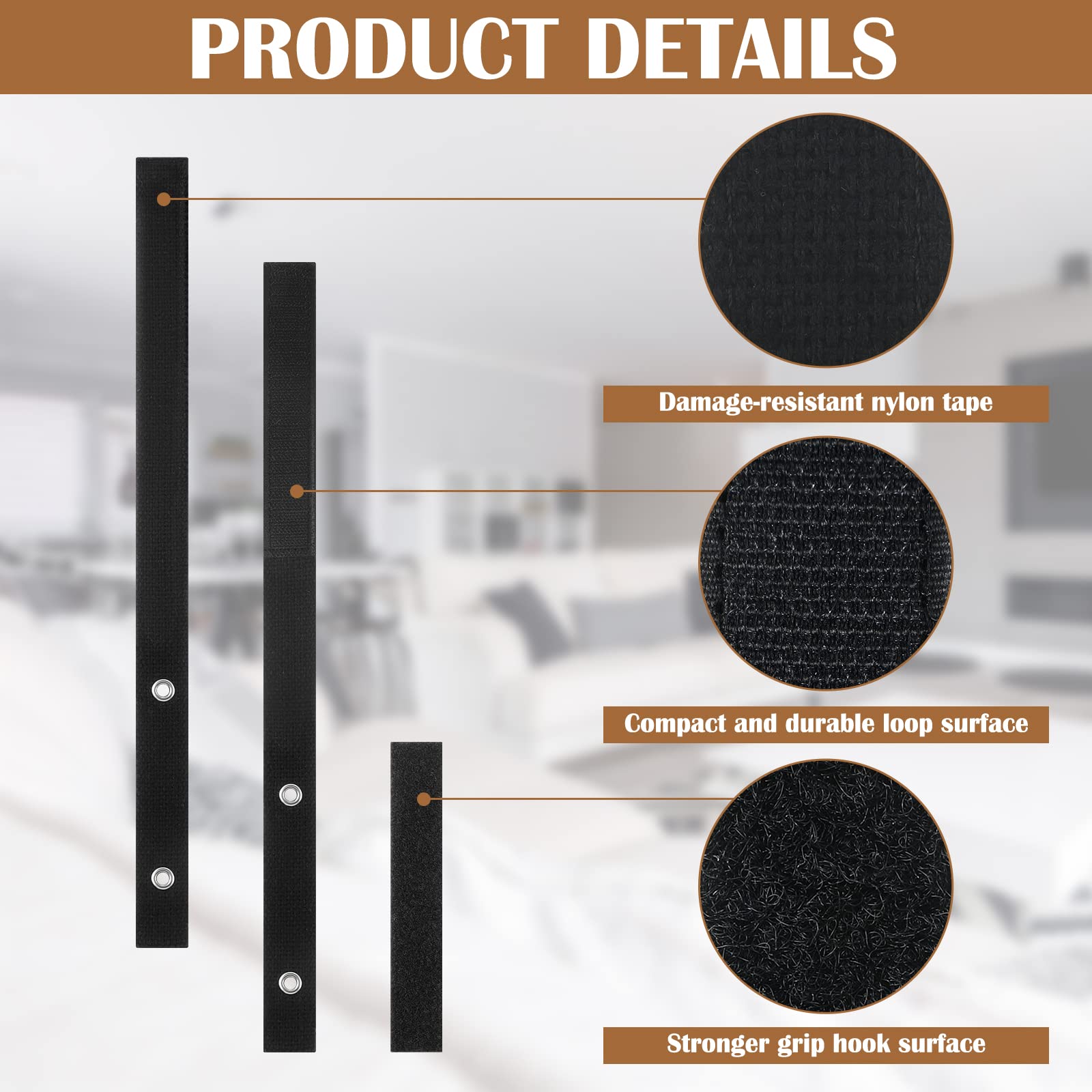Snapklik.com : Oudain 6 Sets Anti Tip Furniture Straps Furniture ...