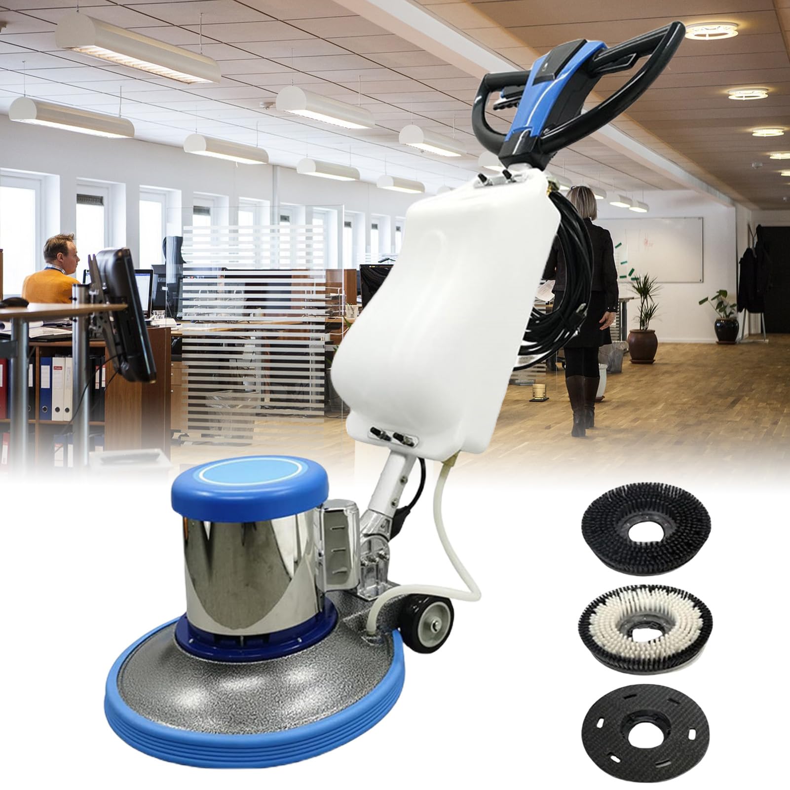 Electric Hard Floor Polisher Burnisher Scrubber Buffer