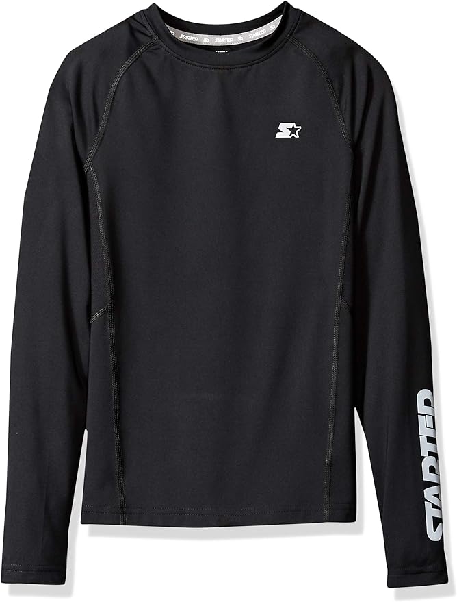 Amazon.com: Starter Boys' Long Sleeve Logo Light-Compression Athletic T ...