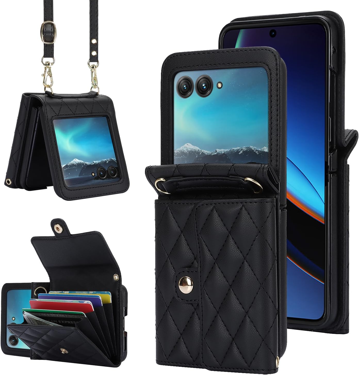 Amazon.com: XNXCEVI for Motorola Razr 2024 Wallet Case with Card Holder ...