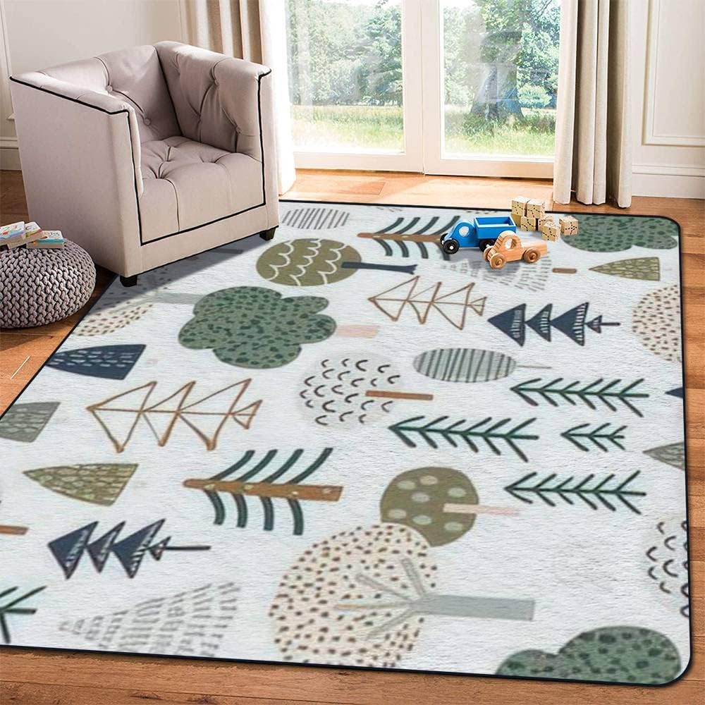 Amazon.com: Soft Kids Play Area Rugs 3D Home Woodland Seamless Trendy ...