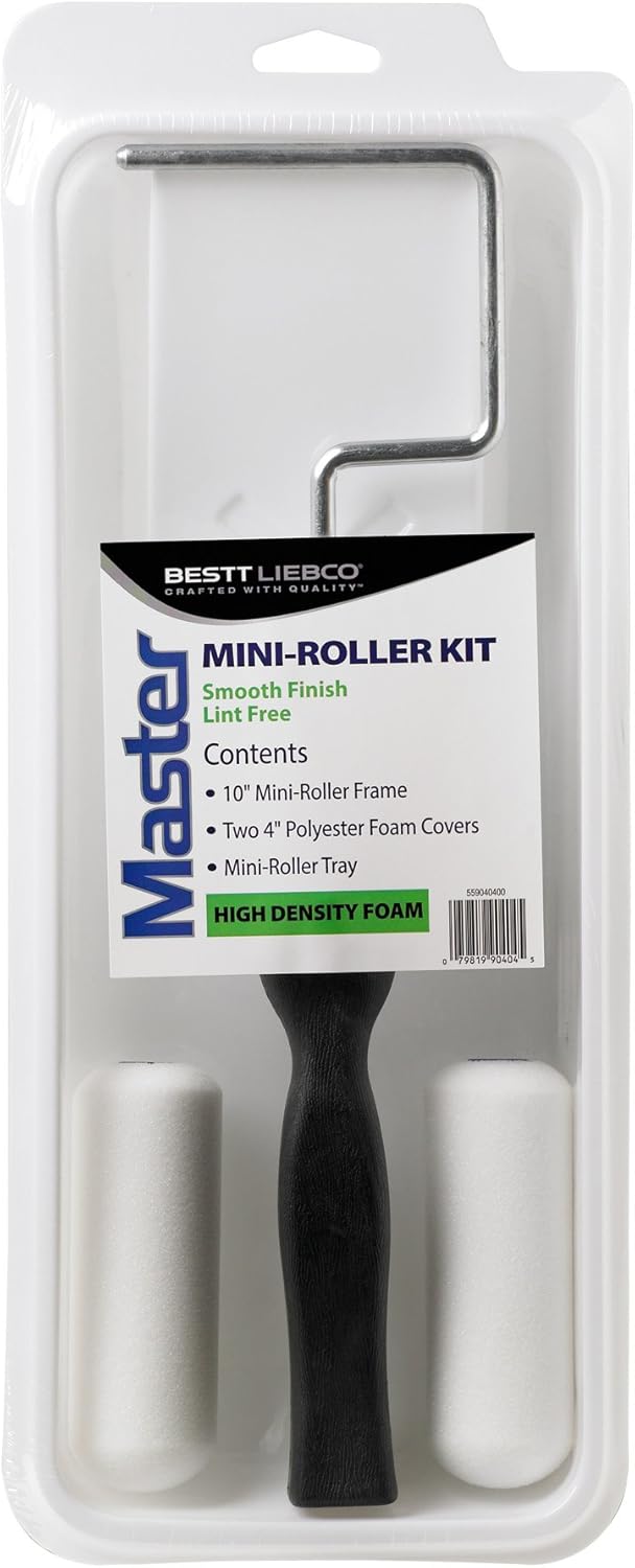 Amazon.com: Bestt Liebco 559040400 Master 4 inch Foam 4 Piece Mini ...