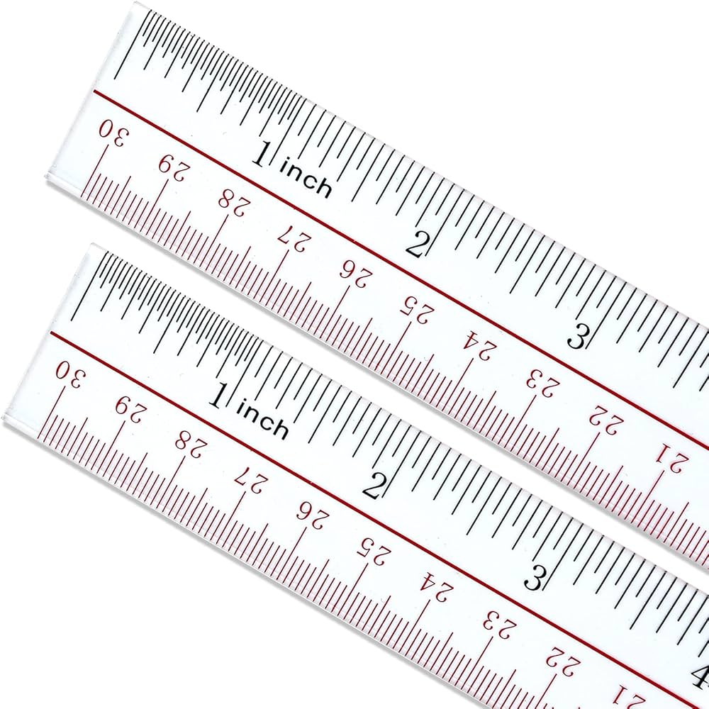 Metal Ruler Measurements Inches 1 15 Centimeters Rulers Stainless