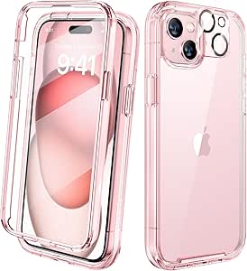 Amazon.com: Diaclara Designed for iPhone 15 Plus Case 6.7 Inch, Full Body Rugged Case with Built ...
