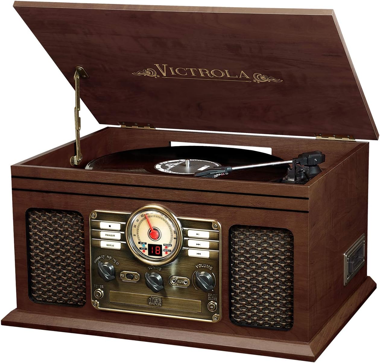 Amazon.com: Victrola Nostalgic 6-in-1 Bluetooth Record Player ...