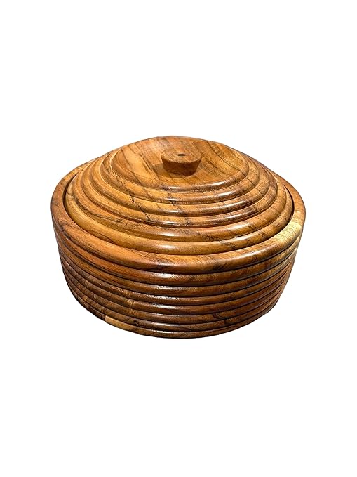 KESHA SPREE® Wooden Chapati box | Hot Chapati Box | Roti Box Wooden ...