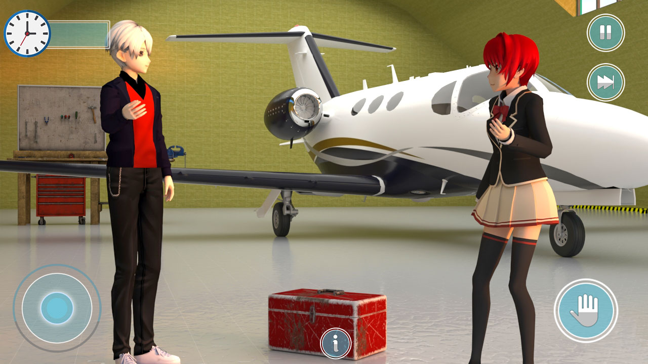 Real Anime Girls Flight Pilot Airplane Flying Games: Open World Flight ...