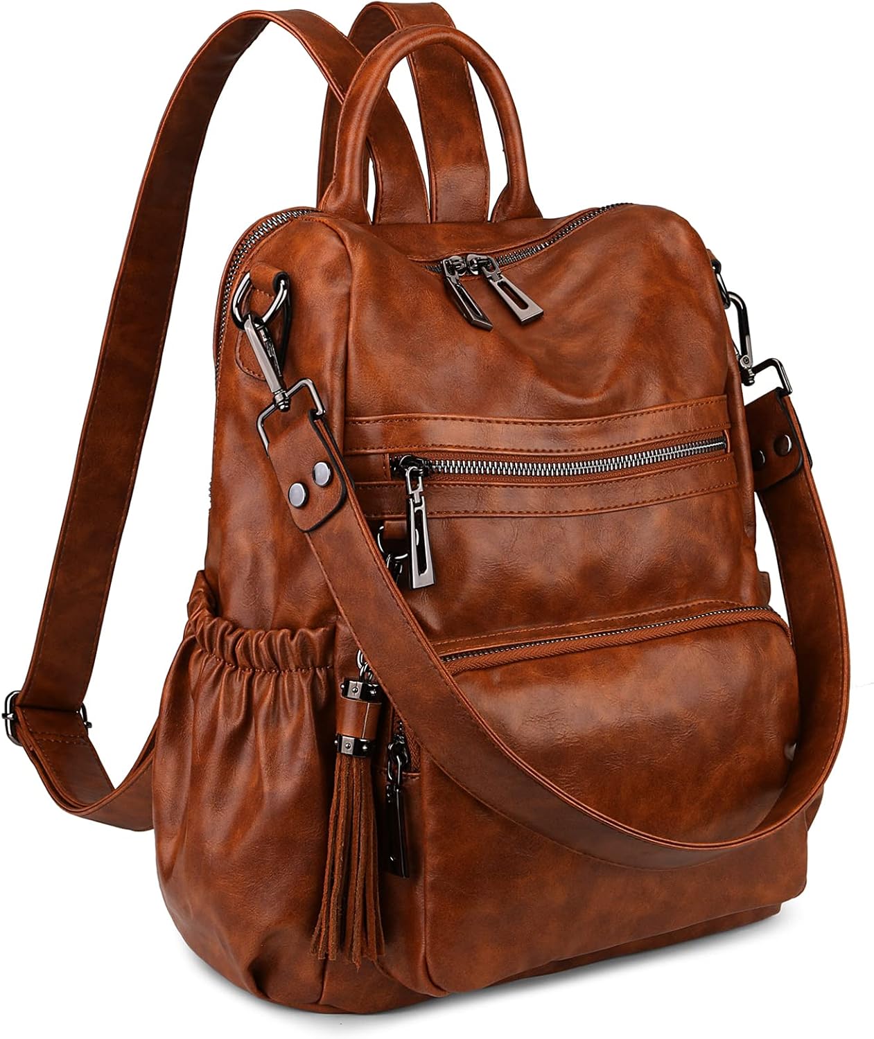 Amazon.com: Uromee Travel Backpack Purse for Women Vegan Leather Ladies ...