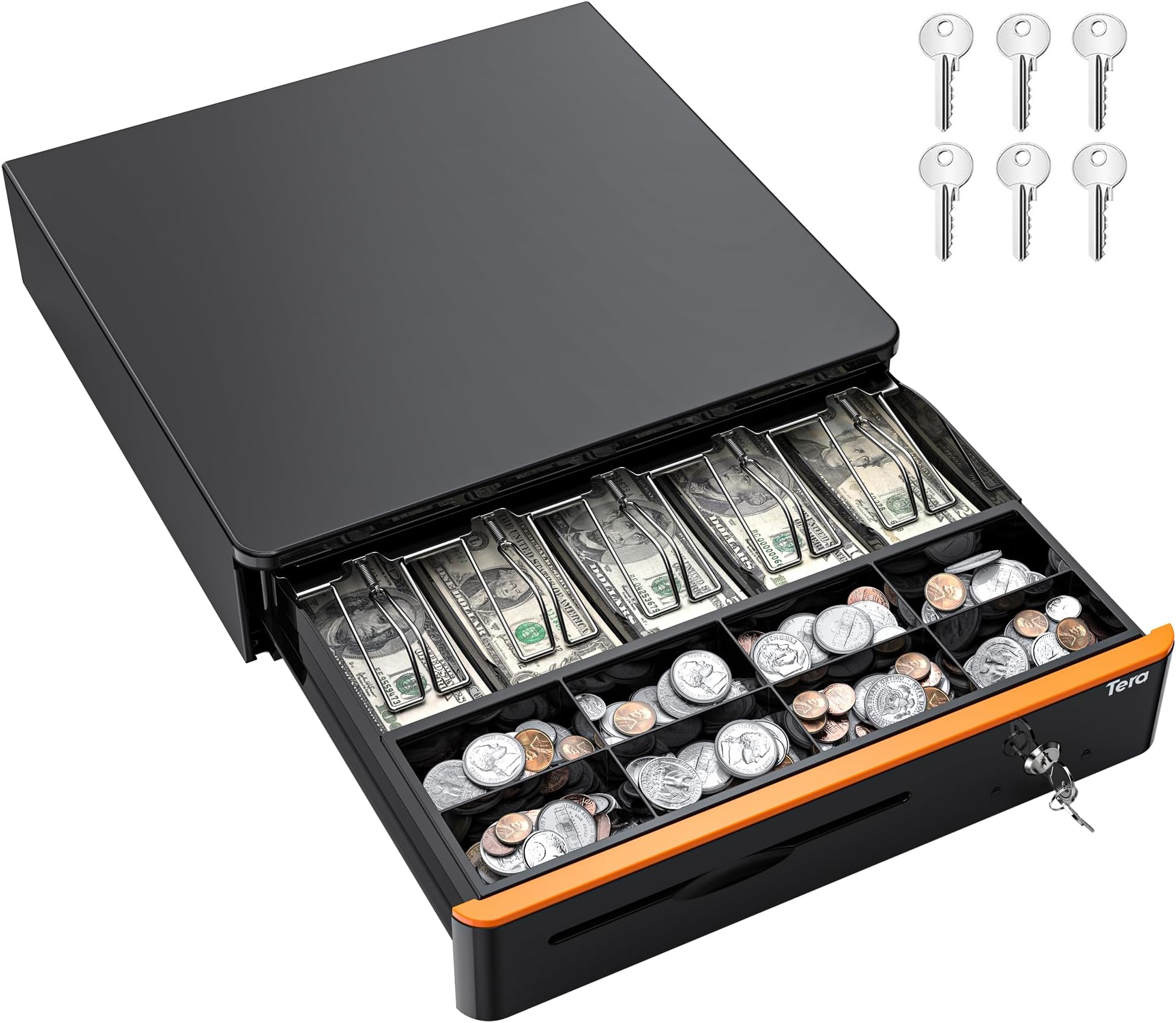 16 Inch Auto Open Cash Drawer With Heavy Duty Insert | Desertcart ...