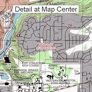 Amazon.com : USGS Topographic Quadrangle Map - Steilacoom, Washington ...