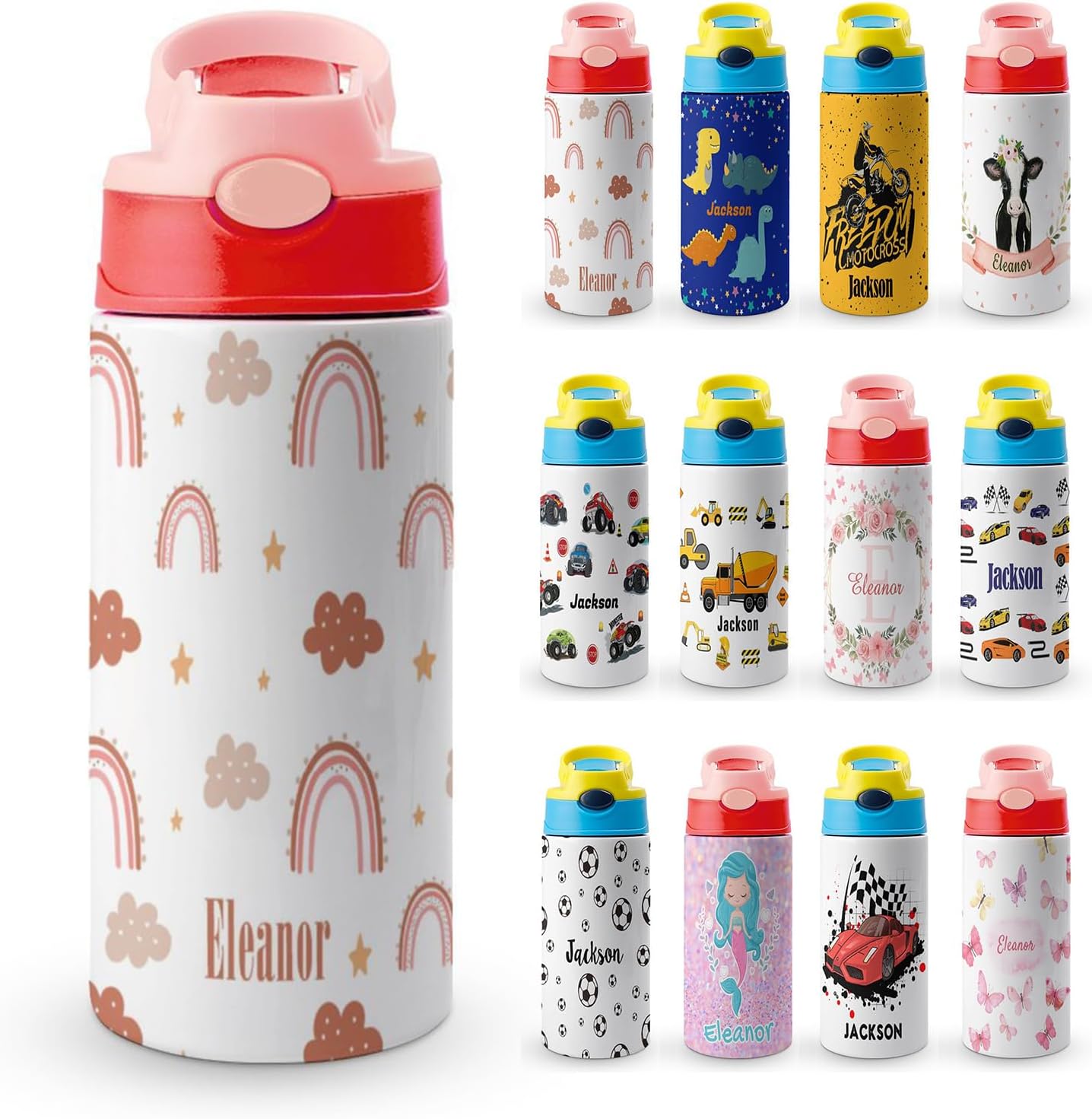 Amazon.com: Personalized Insulated Cup with Name for Kids, Custom Boho ...