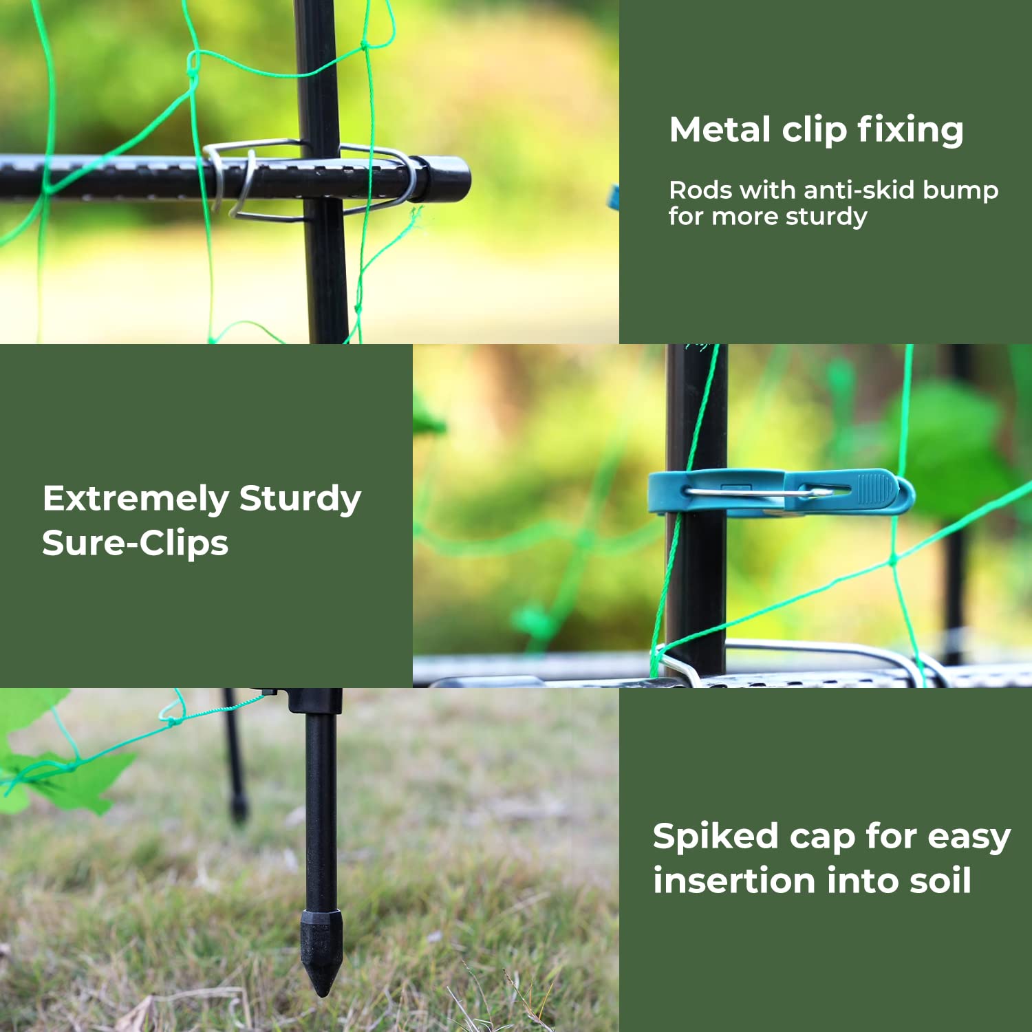 Snapklik.com : Optimech Cucumber Trellis For Garden 6ft Tall