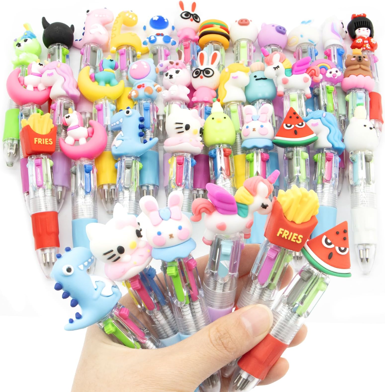 Amazon.com : HNSYYF Multicolor Pen in One - Cute Pens for Kids - 60 ...