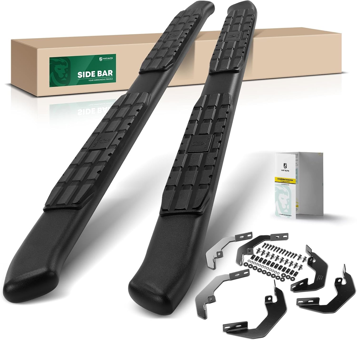 Amazon.com: YHTAUTO 4.25" Running Boards Side Step Bars Fit for 2015 ...