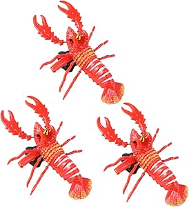 Amazon.co.jp: SAFIGLE 3 String Pull Toys Lobster Miniature Crab Toy ...