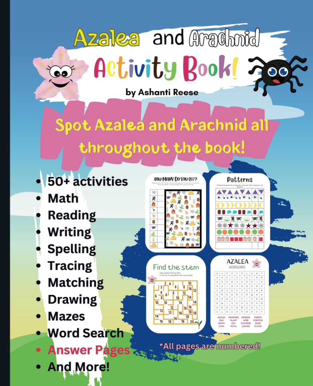 Azalea and Arachnid Activity Book!: Reese, Ashanti: 9798883091970 ...