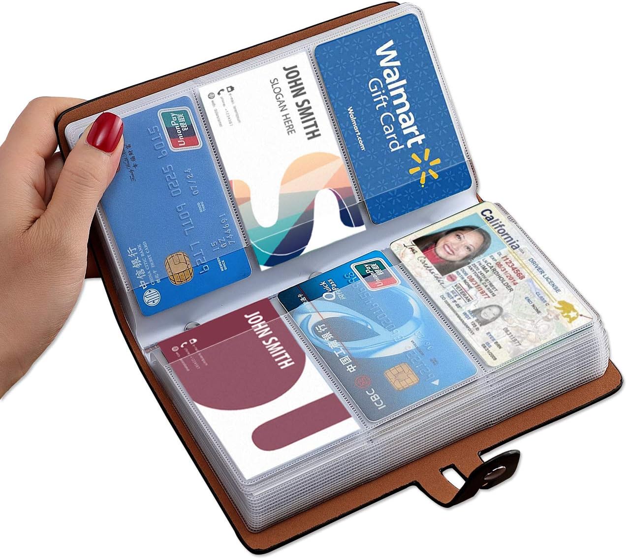 Amazon.com : Credit Card Holder for Multiple Cards and Credit Card ...
