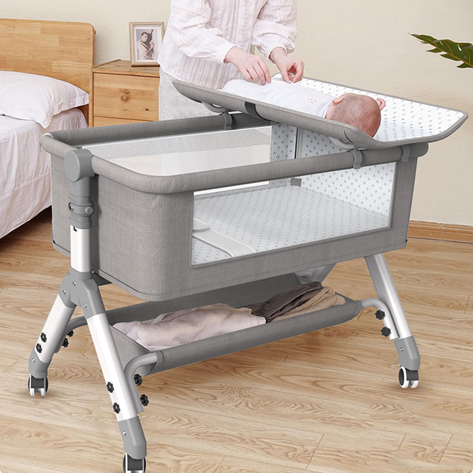 Dondolo Elettrico Neonato Culla Neonato Fianco Letto Culla Neonato ...
