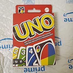 Mattel Games UNO Family Card Game, with 112 Cards in a Sturdy Storage ...