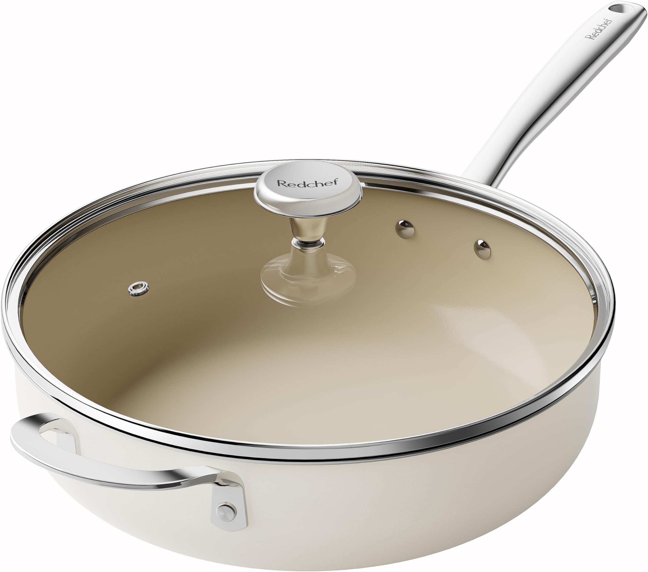 Amazon.com: SENSARTE Ceramic Nonstick Frying Pan Skillet with Lid, 12 ...