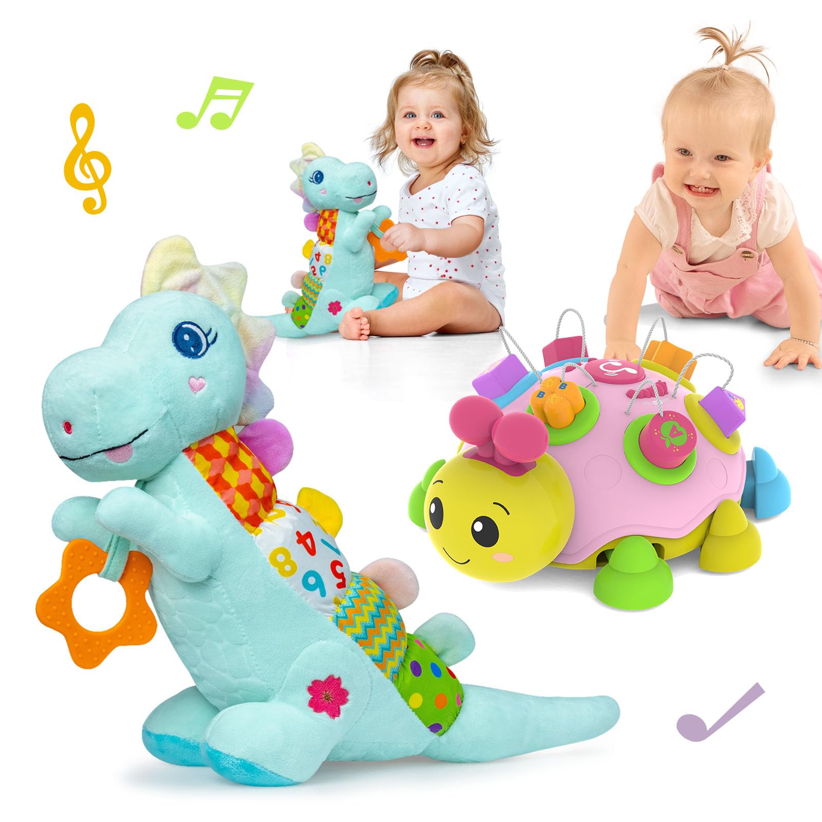Amazon.com: Holaxander Baby Musical Gift Set for 0-6-12-12+ Months(1 ...