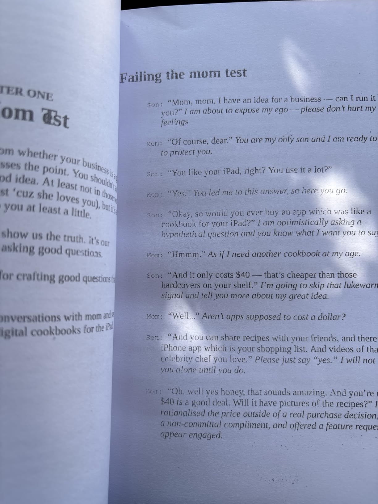 The Mom Test: How to talk to customers & : Fitzpatrick, Rob: Amazon.in ...