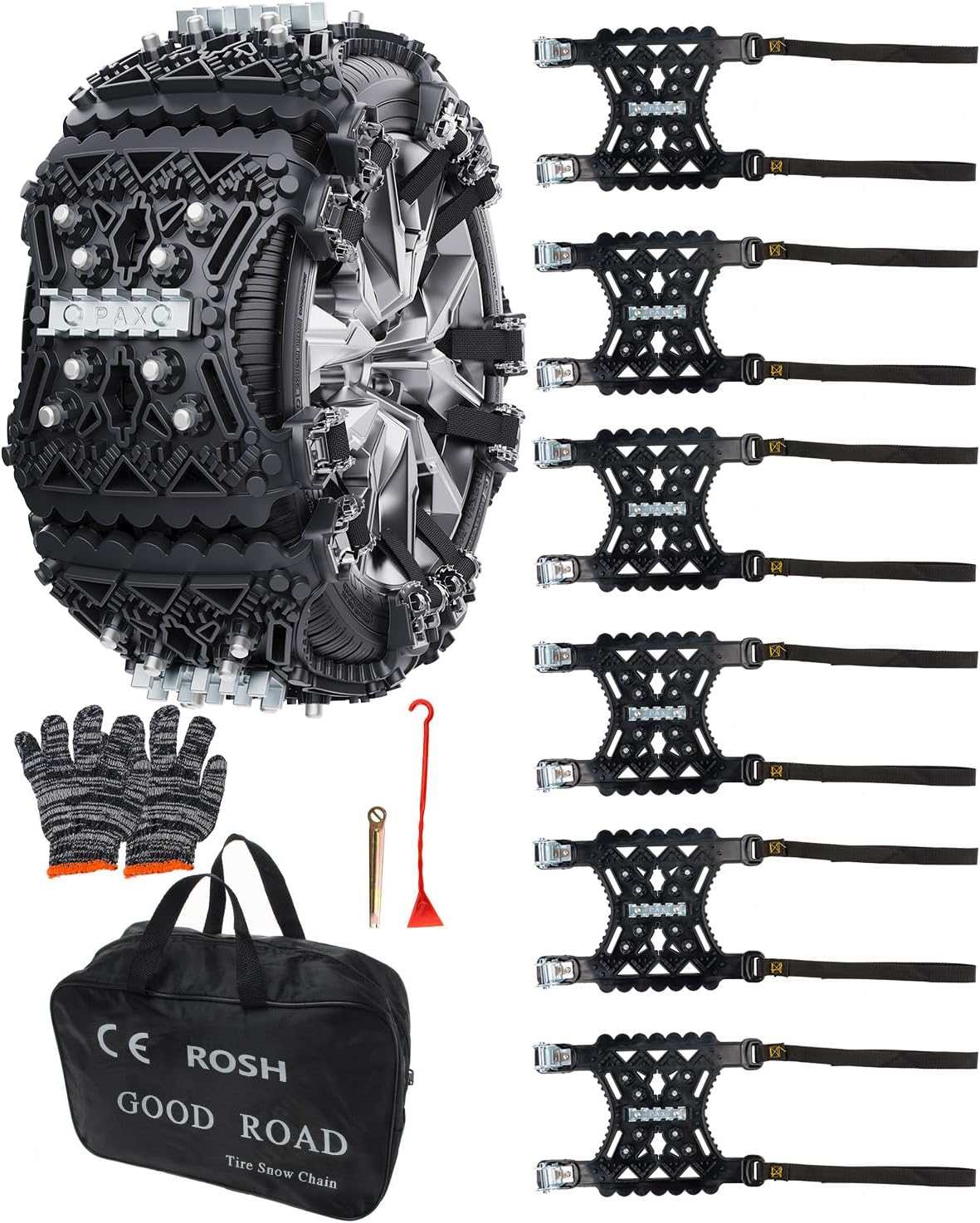 Amazon.com: KYX Tire Chains for Car/SUV/Pickup Truks, Adjustable ...