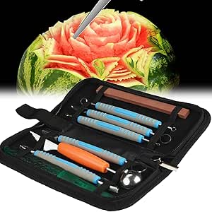 Amazon.com: 9 PCS Food Carving Tools Kit, Culinary Carving Peeling ...