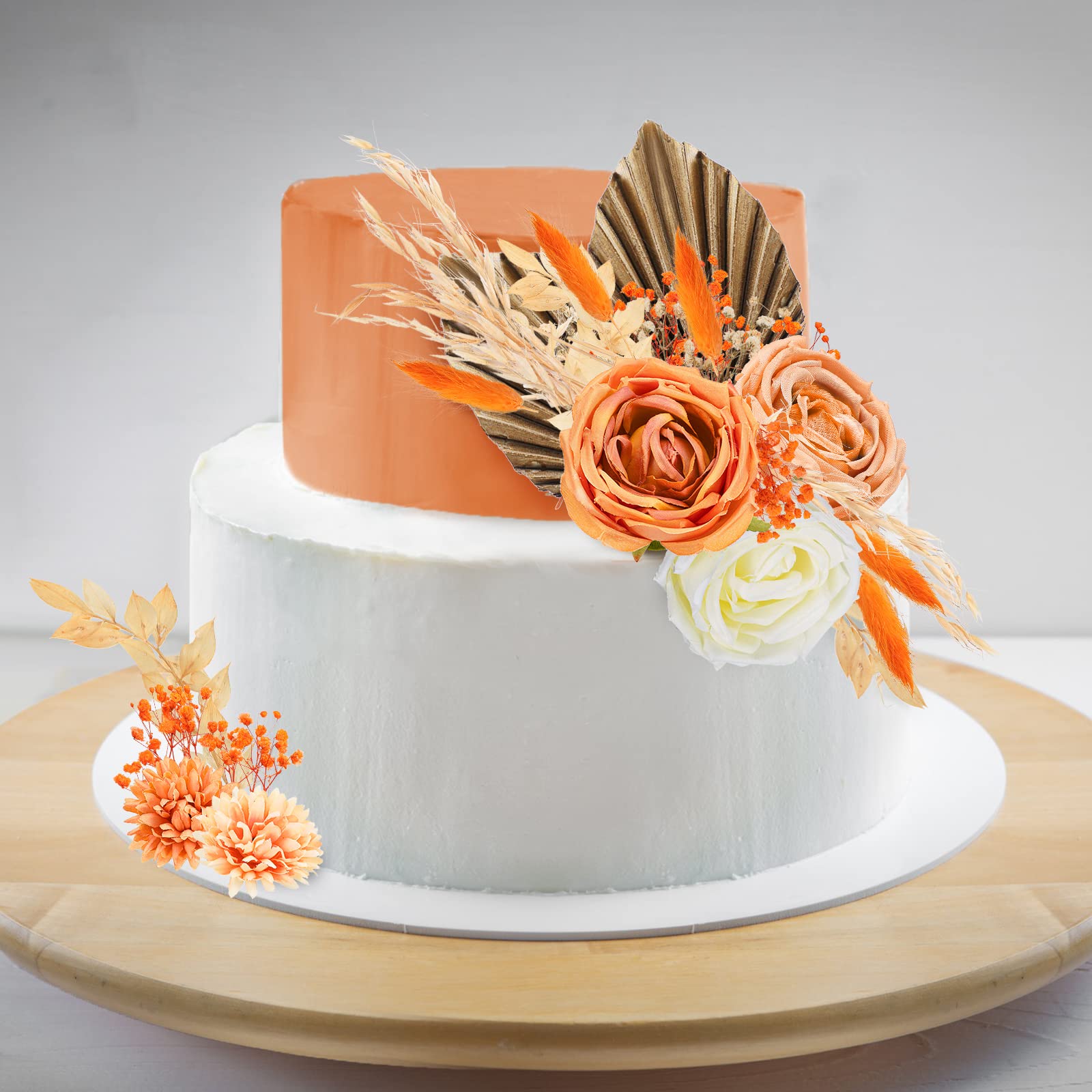 Snapklik.com : 28 Pcs Boho Cake Topper Decorations Vintage Artificial ...