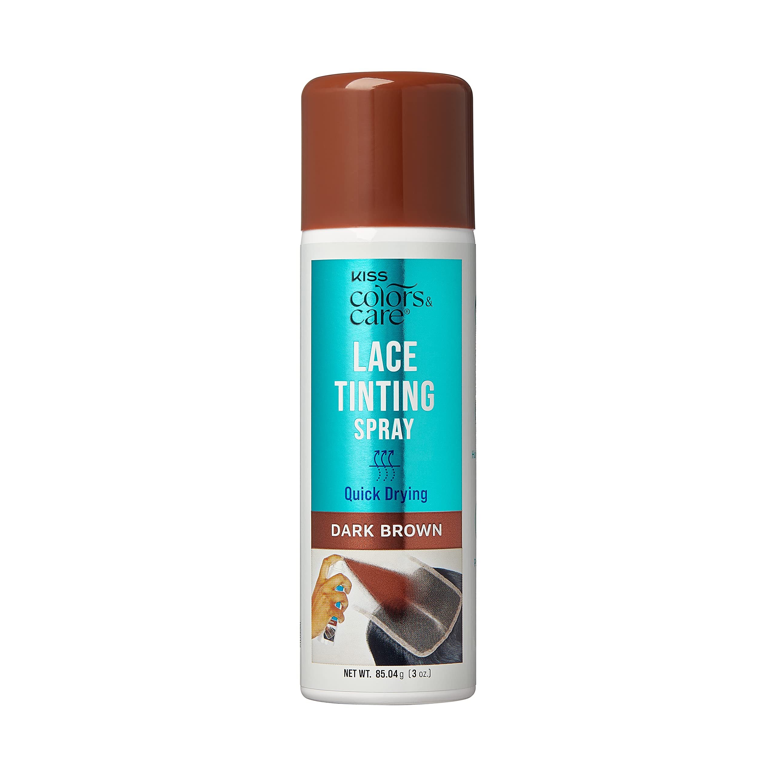 Amazon.com : KISS Colors & Care Quick Drying Lace Tinting Spray, Dark ...