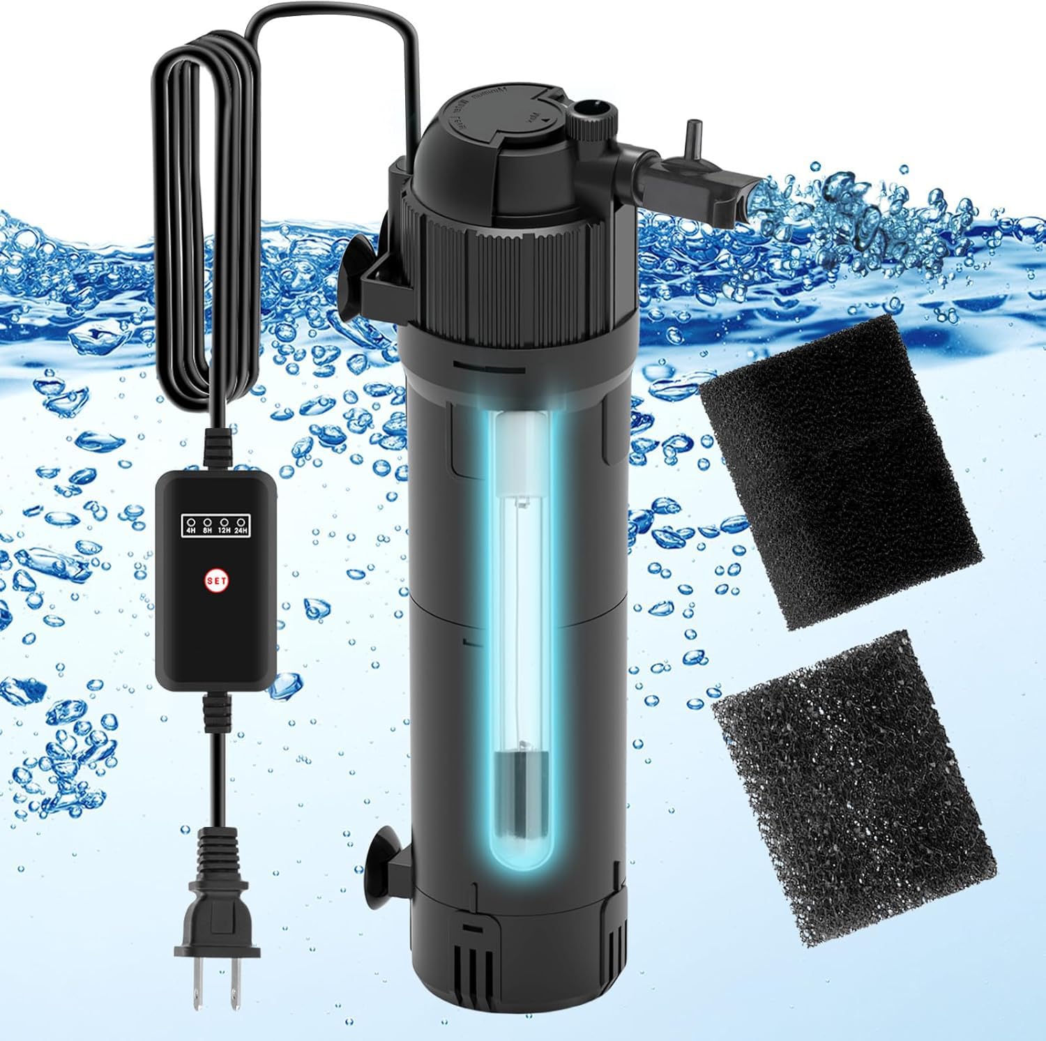 Amazon.com : BESE Smartics U - V Fish Tank Filter Pump with Timer ...