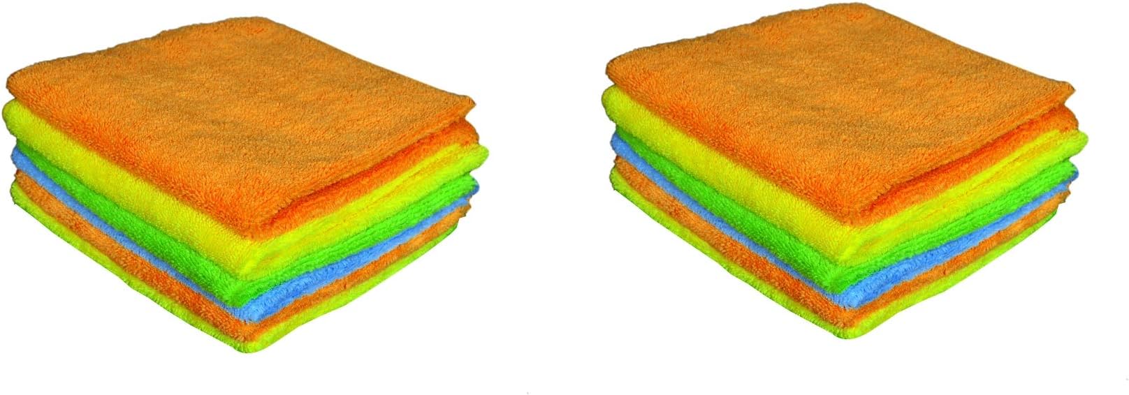 Sheen Microfiber Cleaning Cloth (30x35cm)- 270 GSM - Pack of 10 ...