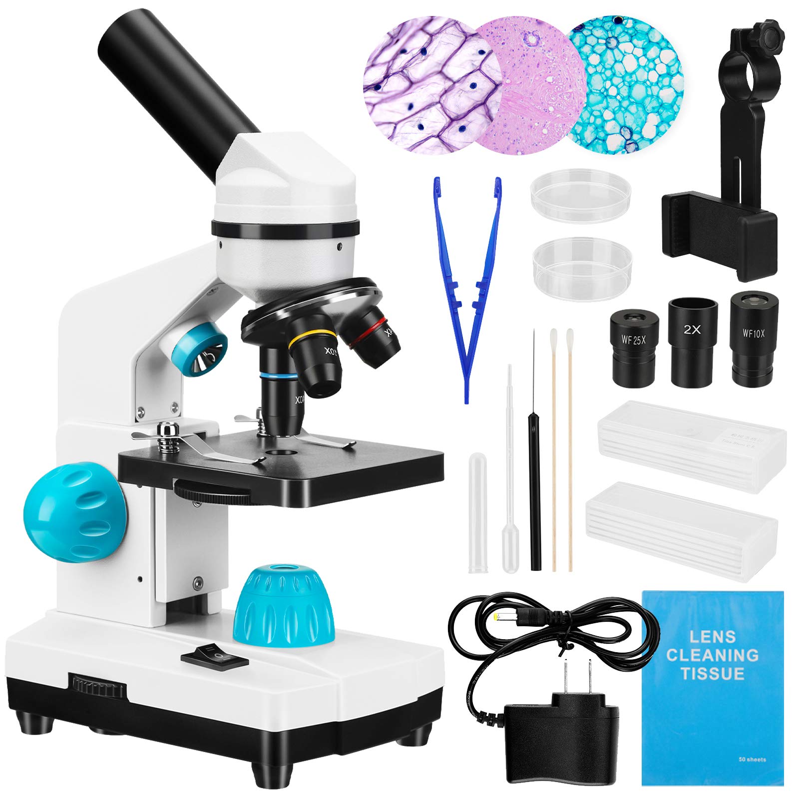 100x 2000x Microscope Kit For Kids And Students Lab Microscope ...