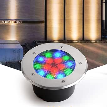 Round Ground Landscape Light - Built-in Outdoor Floor Lamp, Honeycomb ...