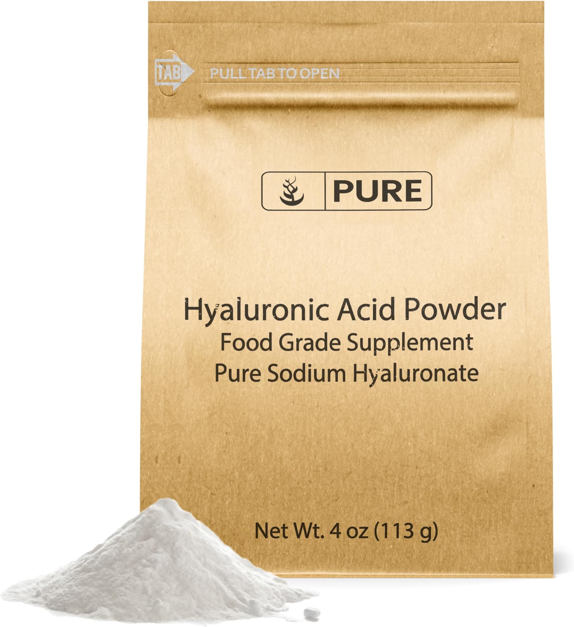 Amazon.com: PURE ORIGINAL INGREDIENTS Hyaluronic Acid, Water Soluble ...
